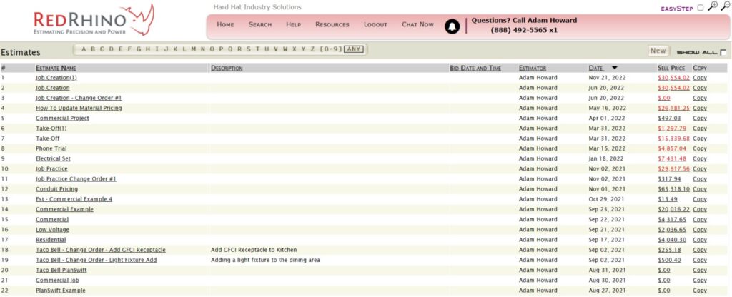 Electrical Estimating Software | Red Rhino