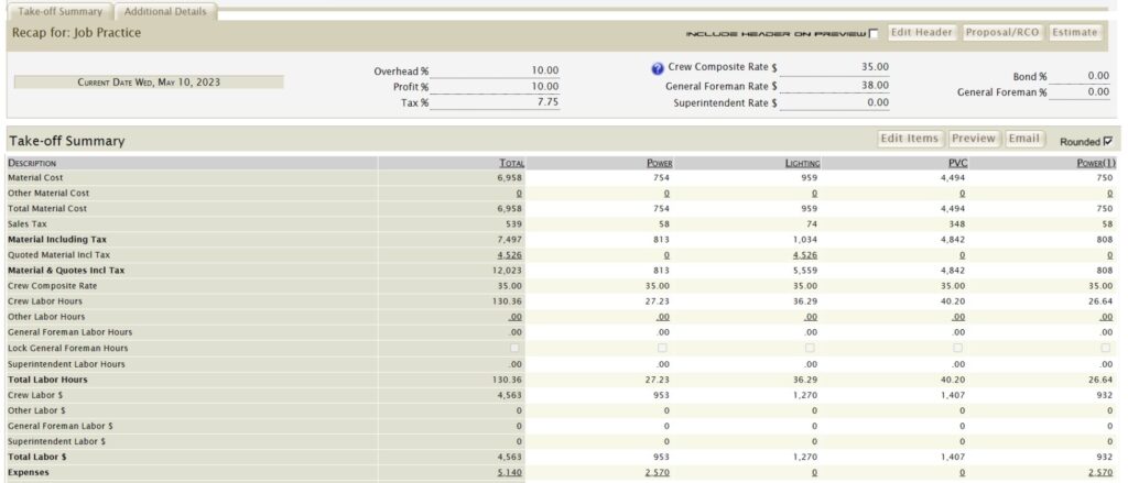 Electrical Estimating Software | Red Rhino